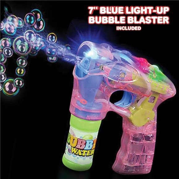Toys | 3 Led Light Up Bubble Guns With Sound Includes 6 Bottles Of ...